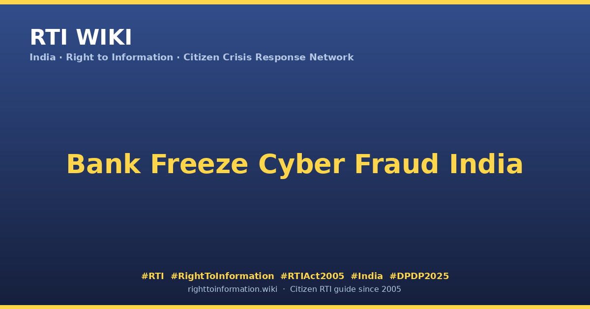 Why Banks Freeze Accounts Suddenly in India: Cyber Crime, UPI Chains ...