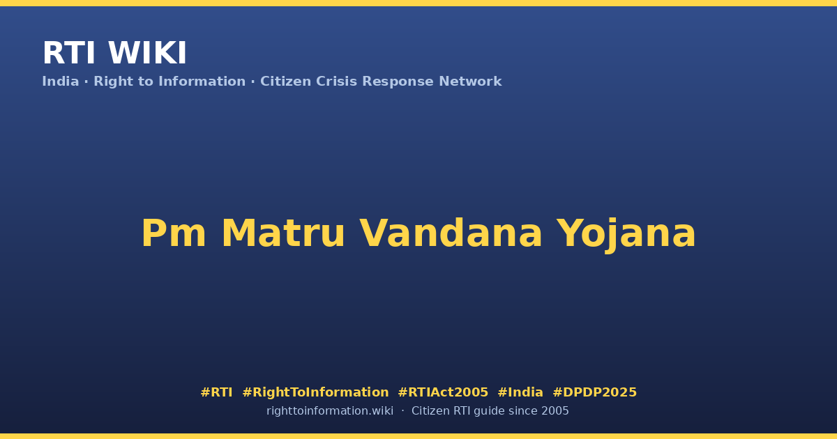 PM Matru Vandana Yojana (PMMVY) 2026 — ₹5,000–11,000