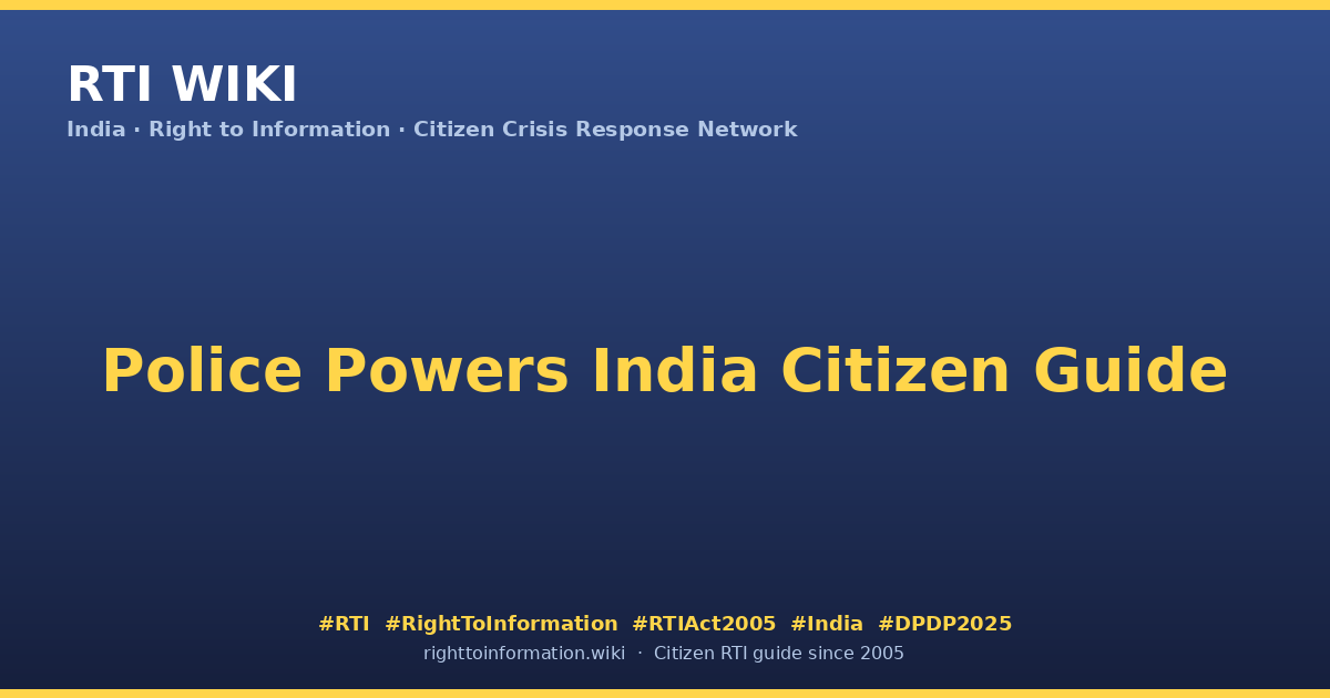 Police Powers in India: What Police Can and Cannot Do (2026)