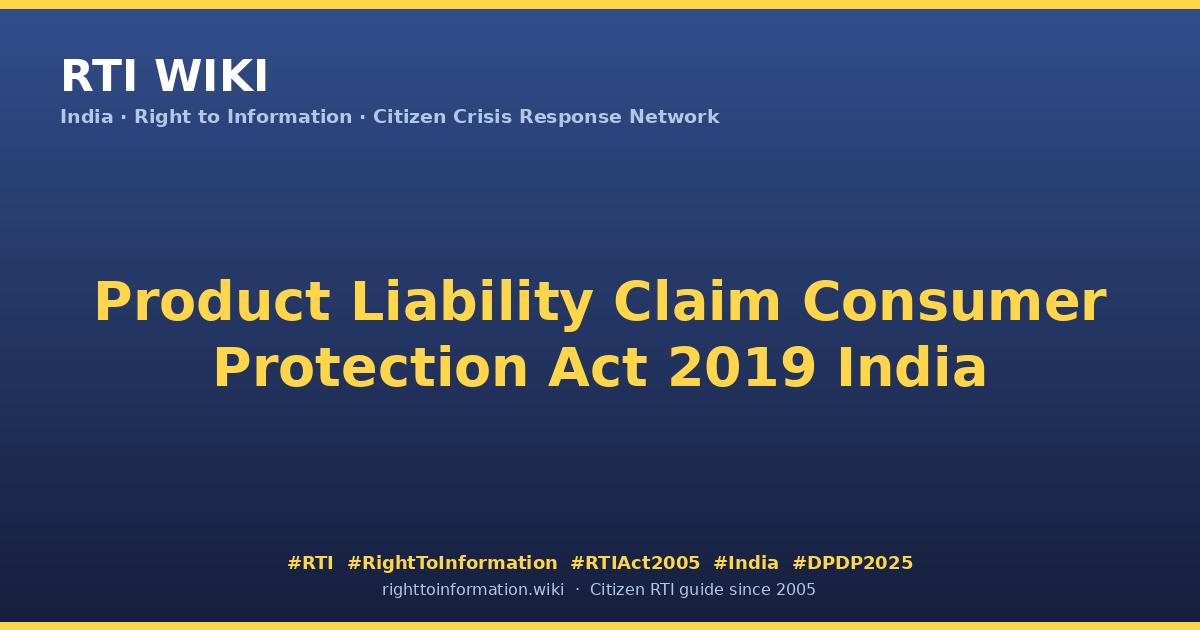 Product Liability Claim in India Under Consumer Protection